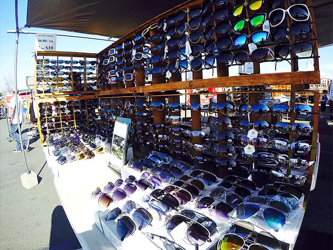 Sunglasses paradise! With hundreds of options from practical to fashion-forward, finding your perfect summer eye protection becomes a delightful treasure hunt.
