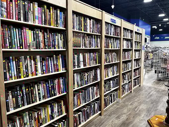 Bibliophiles beware: you might lose track of time browsing these organized shelves of literary treasures spanning every genre imaginable.