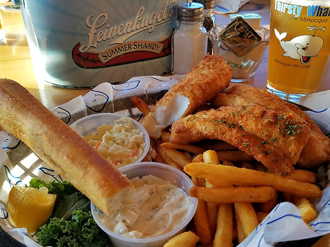This isn't just fish fry – it's a Wisconsin cultural institution served with golden fries, coleslaw, and enough tartar sauce to warrant a separate zip code.