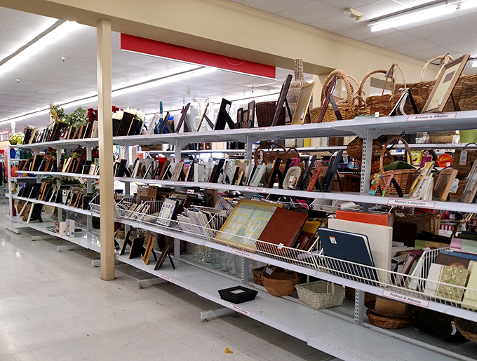 Frame heaven! From ornate gold to minimalist wood, these shelves hold the perfect home for your family photos.