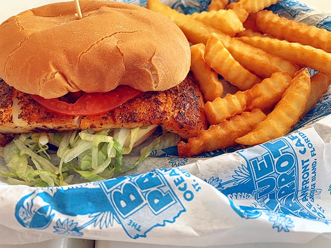 The sandwich that launched a thousand road trips. This blackened mahi creation proves simple ingredients, prepared well, create culinary magic.