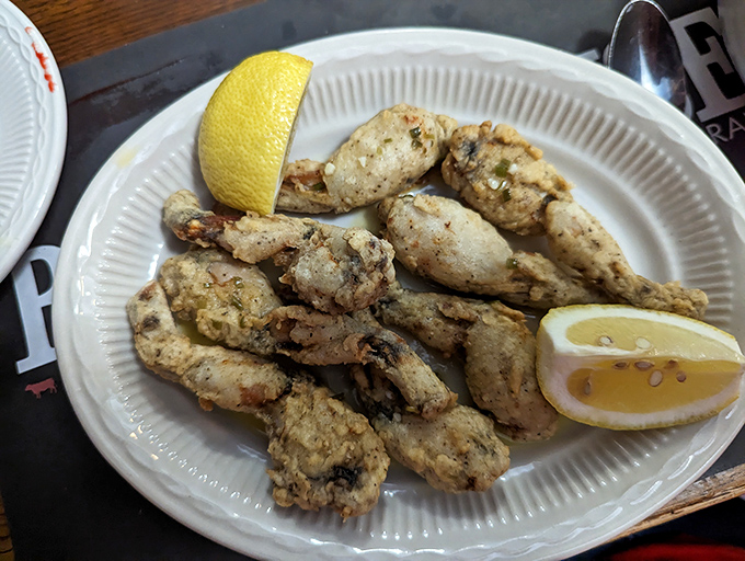 These aren't your average frog legs—they're the Midwest's answer to Buffalo wings, with a crispiness that would make Colonel Sanders jealous.