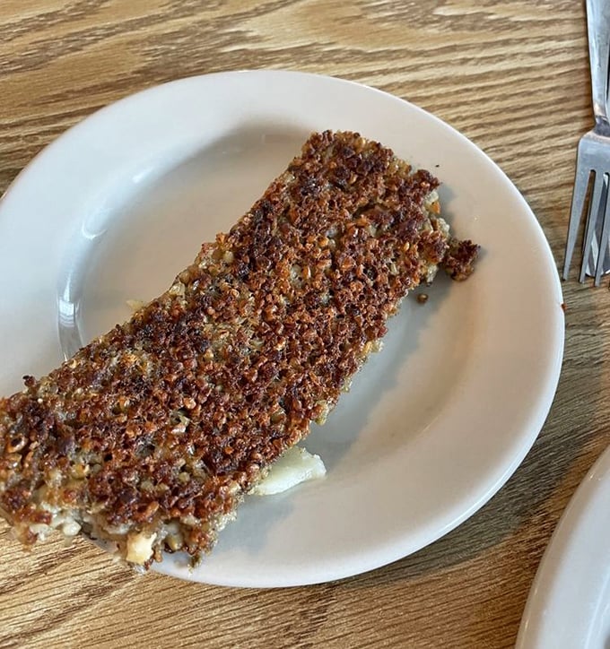 Goetta – Cincinnati's gift to breakfast meats. This crispy patty of grain and meat is what happens when German heritage meets American breakfast ingenuity.