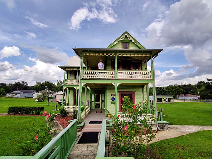 The historic L.B. Brown House Museum, painted in a cheerful green that would make mint ice cream jealous, preserves an important chapter of Florida's past.