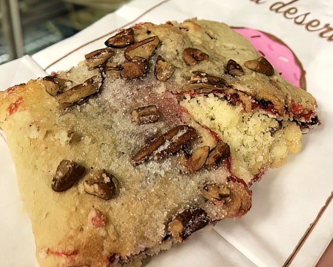 This Hungarian strudel with its nutty topping is the pastry equivalent of finding money in an old coat pocket – an unexpected treasure.