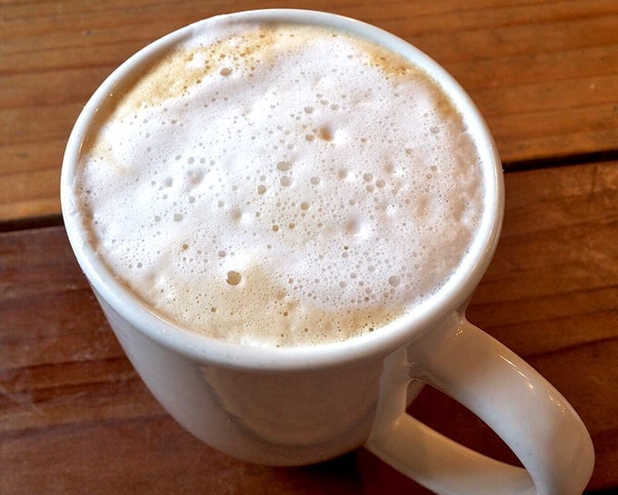 Coffee foam that looks like a cloud you'd want to nap on – this latte doesn't just wake you up, it gives you a reason to be awake.