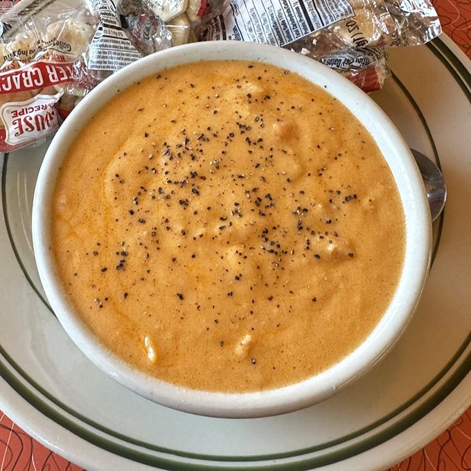 Golden perfection in a bowl – soup that warms both body and soul simultaneously.