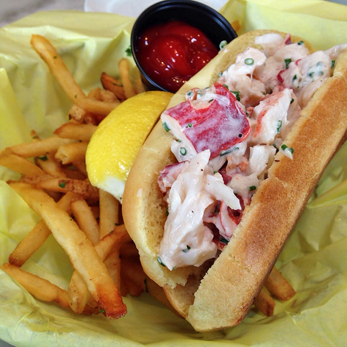 The lobster roll that launched a thousand return visits. Sweet meat cradled in buttery bread—New England's gift to the West Coast.