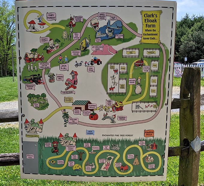 The treasure map to childhood wonder – complete with dragons, castles, and rainbow bridges. X marks every spot worth visiting.