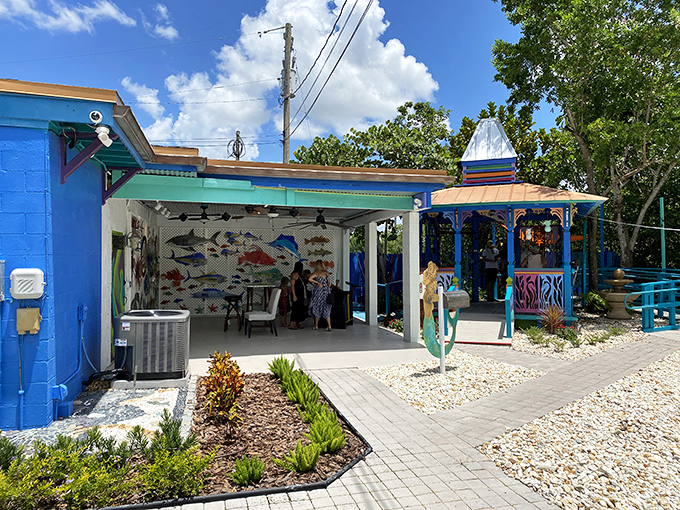 Fish art that doesn't smell fishy! This colorful gallery celebrates marine life with the kind of whimsy that makes wallets open voluntarily.