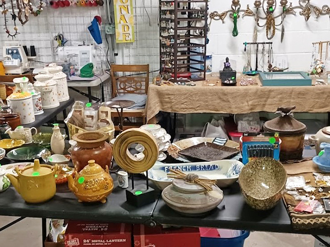Antique teapots and vintage kitchenware that would make your grandmother swoon. Each piece tells a story from another era's dinner table.