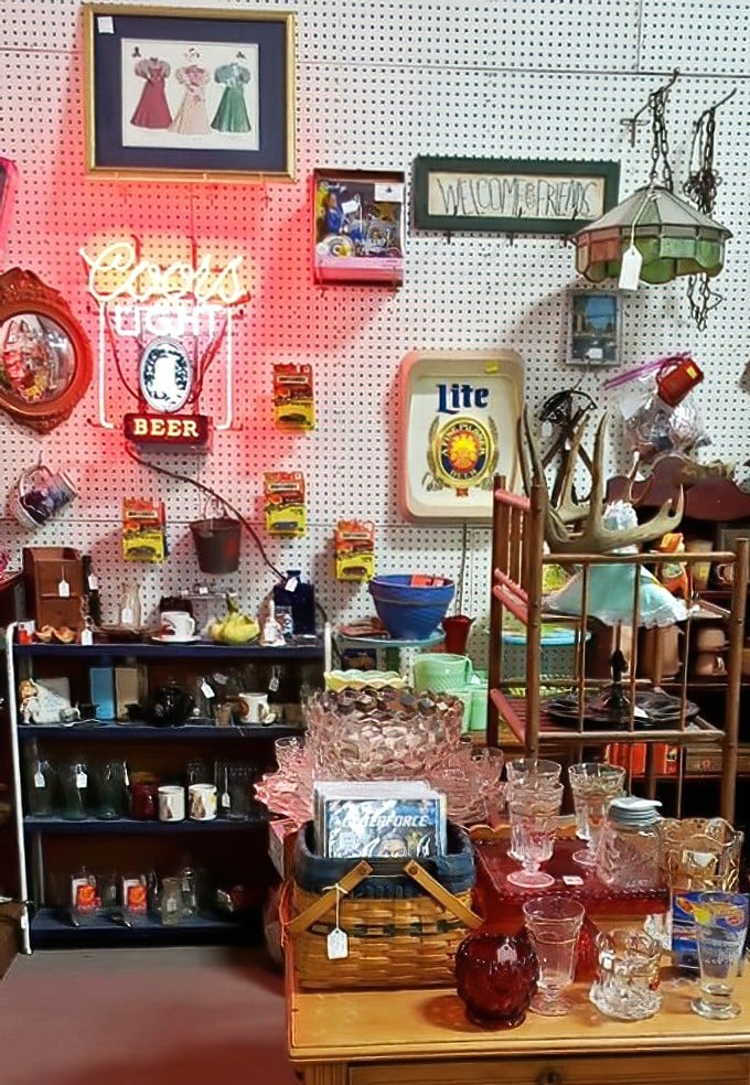 Neon beer signs cast their nostalgic glow over glassware collections—proof that advertising has always known how to make us thirsty for both drinks and nostalgia.