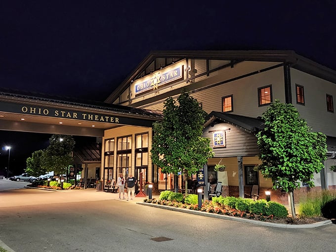 The Ohio Star Theater lights up the night with entertainment that rivals Broadway—if Broadway were nestled between Amish farms and cheese shops.
