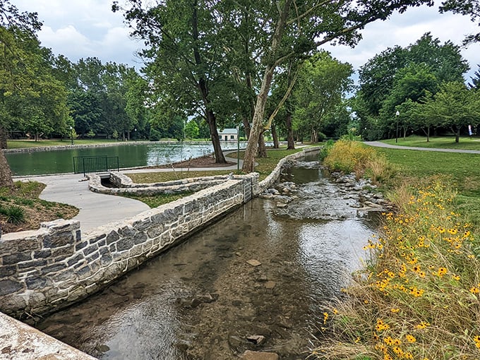 Where stone meets water meets sky—City Park's serene landscape offers a peaceful retreat from everyday hustle. Nature therapy at its finest, right in the heart of town.