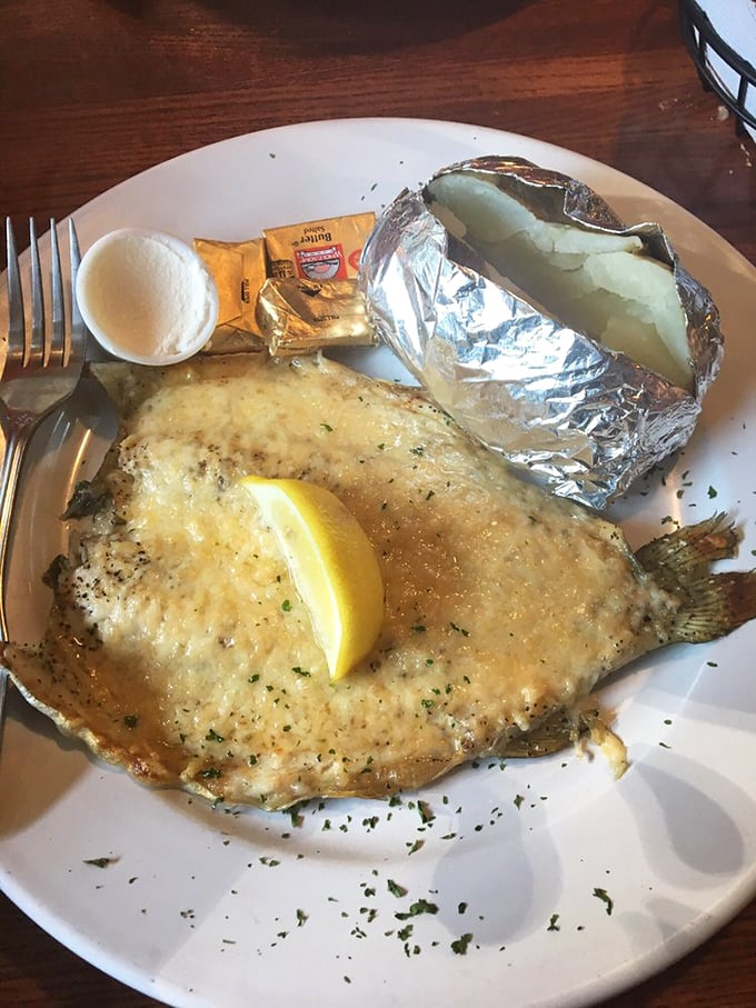 Parmesan trout – where Italian grandmothers and Appalachian fishing guides would find common ground. That melty cheese blanket is the comfort food hug we all need.