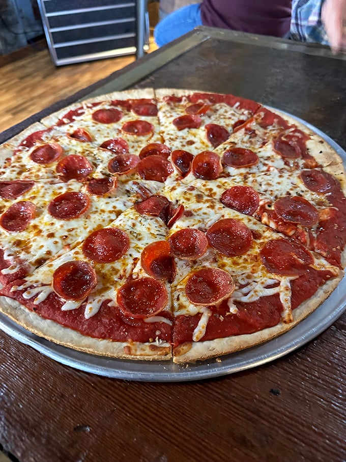 Pizza that understands the perfect pepperoni-to-cheese ratio isn't just math—it's poetry. Each slice a testament to keeping things deliciously simple.