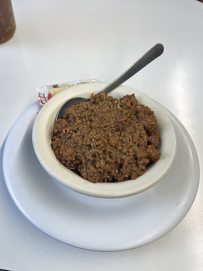 This bowl of chili isn't just food—it's a Kansas City tradition, with each spoonful delivering a perfect balance of spice and heartiness.