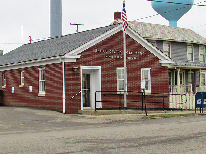 Walnut Creek's post office – where mail still matters and locals exchange news the old-fashioned way: face to face on the front steps. 