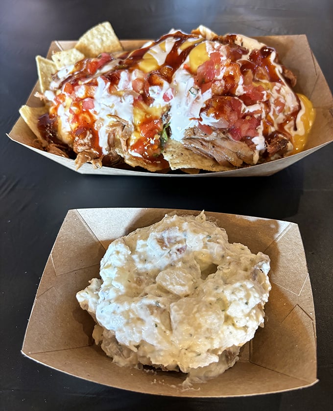 BBQ nachos: where Tex meets Mex meets Pennsylvania. Like a flavor fiesta that somehow makes perfect sense despite geography's objections.