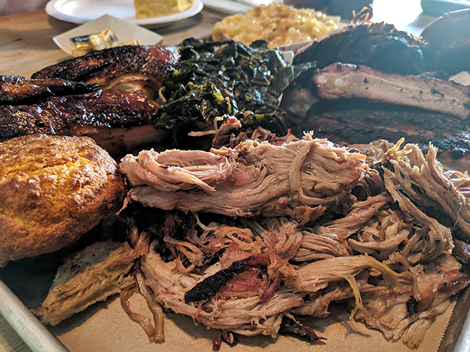 Pulled pork that doesn't need sauce is like a great actor who doesn't need special effects—confident, accomplished, and utterly captivating.
