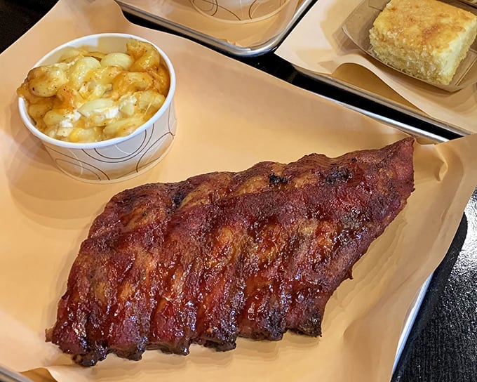 These ribs glisten like they're auditioning for a food magazine cover – and they'd get the part.