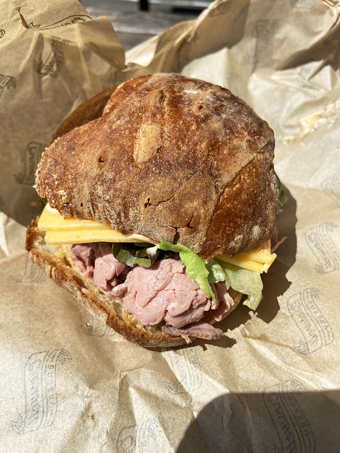 This roast beef sandwich on artisan bread proves that simple done right beats fancy every time.