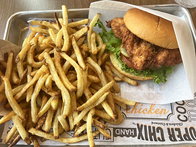 These hand-cut fries aren't just a side—they're a co-star. Perfectly crisp, delicately seasoned, and impossible to stop eating once you start.