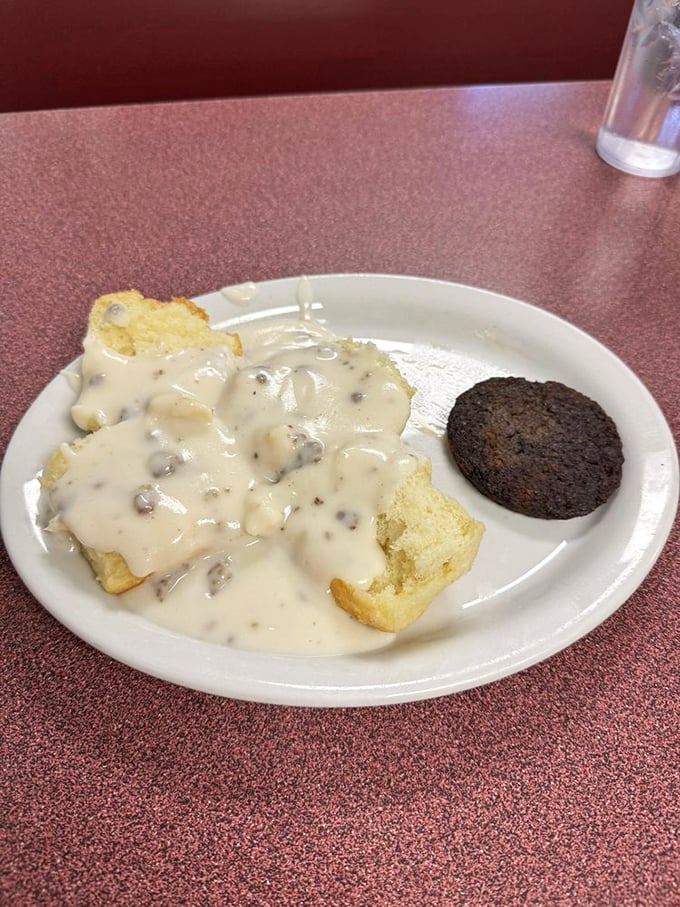The perfect marriage of pillowy biscuits and peppery gravy - a relationship so beautiful it should have its own country song.