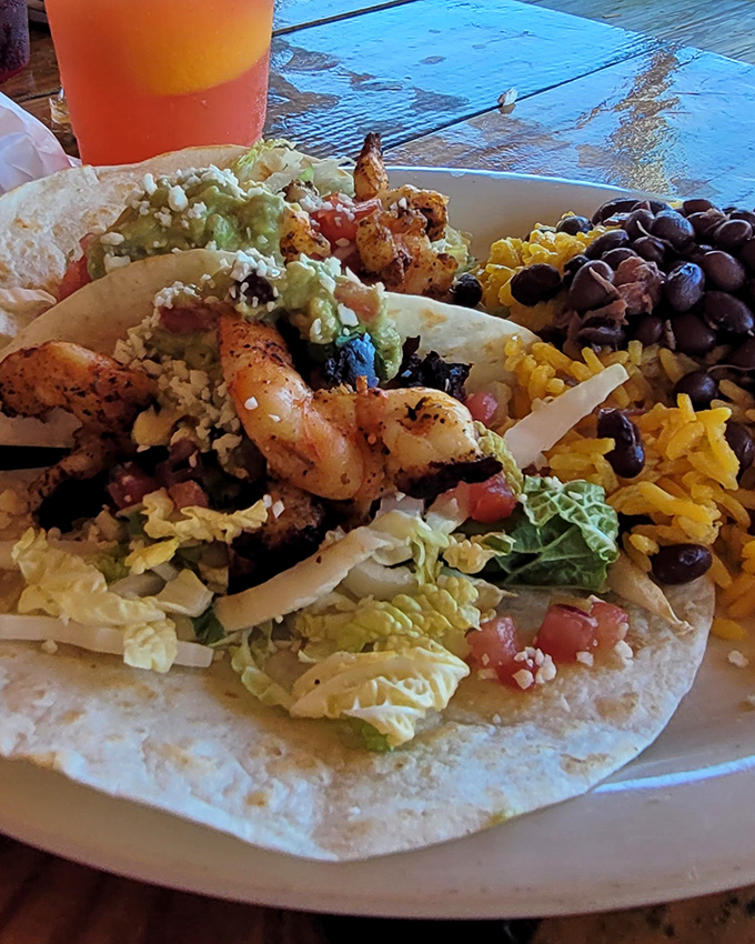 Seafood tacos that tell the story of two cultures colliding in the most delicious way possible—fresh, vibrant, and unapologetically messy.