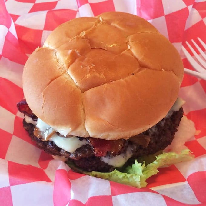 This isn't just a burger—it's a proper handshake with the Midwest, complete with melted cheese that stretches like the best stories from your childhood.