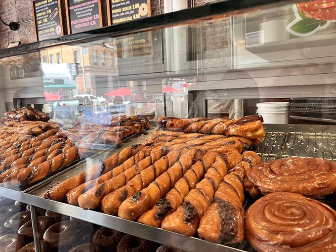 The tiger tails aren't just twisted dough—they're edible art. Chocolate and vanilla intertwined like the perfect marriage of flavors.