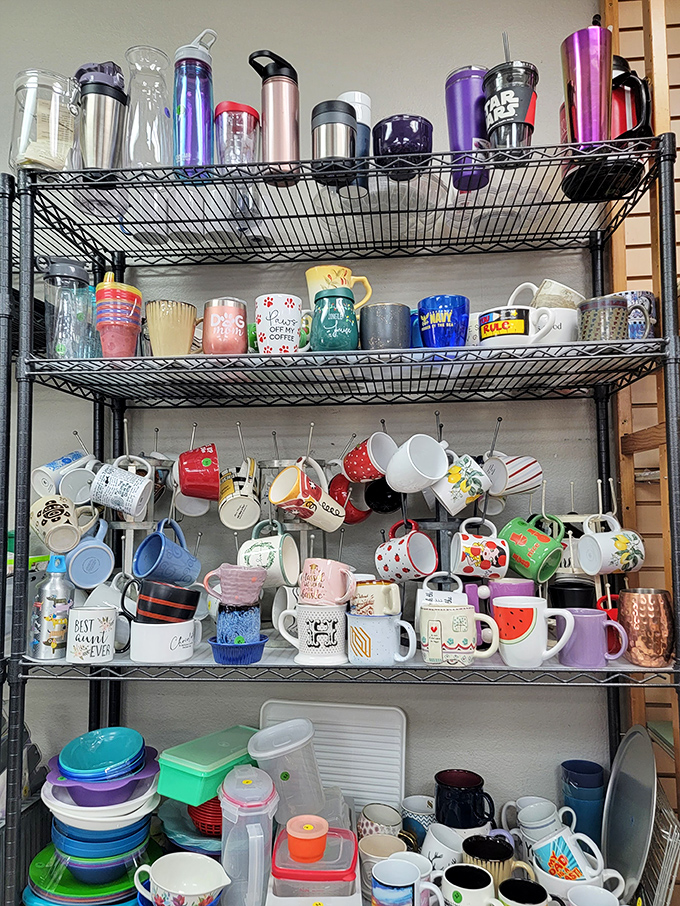 Mug collectors, shield your wallets! This caffeine-vessel wonderland features everything from novelty sayings to vintage patterns that'll make your morning coffee taste better.