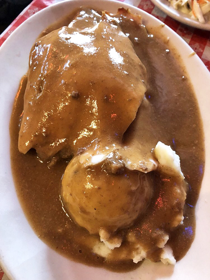 Turkey and gravy that would make your grandmother both jealous and proud—comfort food that's earned its PhD in satisfaction.