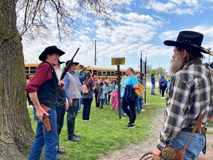 These aren't just costumed performers—they're time travelers bringing the Wild West to life. Their weathered hats have stories that would fill a Netflix series. 