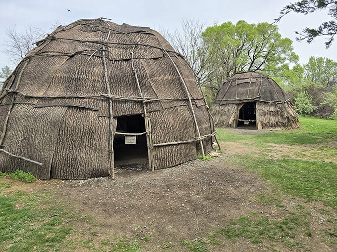 Home sweet dome. These Native American dwellings showcase remarkable engineering with natural materials—early American architecture at its most resourceful.