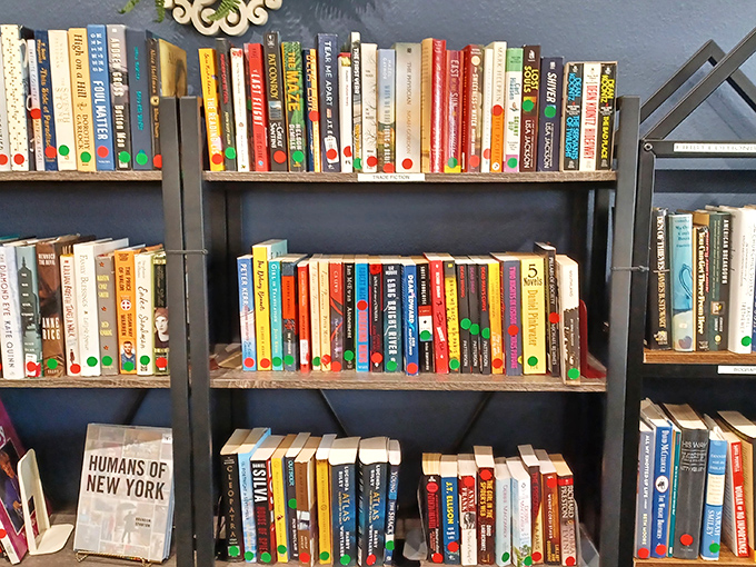 The book section offers literary adventures for pocket change—proof that traveling to different worlds doesn't require a passport or deep pockets.