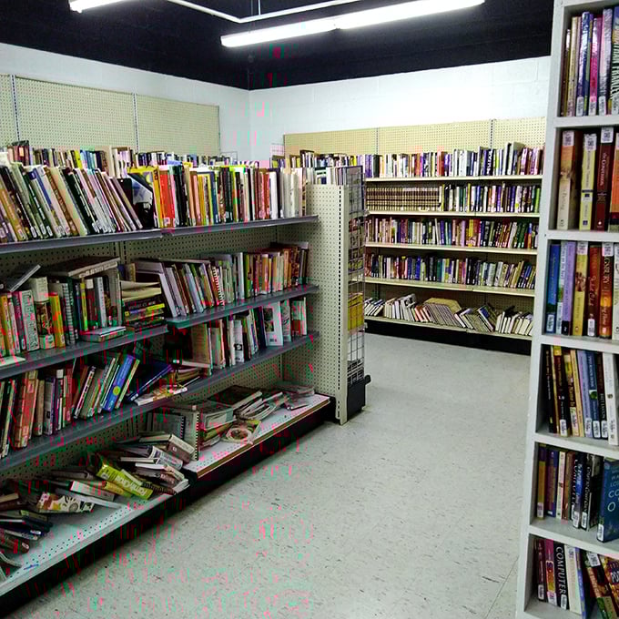 Literary treasure trove where paperback adventures and hardcover wisdom cost less than a cup of coffee. Bibliophiles, prepare to lose track of time.