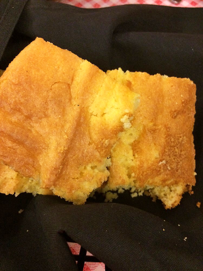 Cornbread that strikes the perfect balance between crumbly and moist—the Goldilocks of side dishes that's always just right.