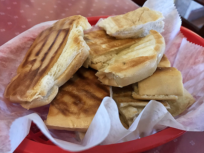 Cuban bread, pressed and perfect – the foundation of greatness. Like Frank Sinatra said about Jack Daniel's, this is the nectar of the gods.