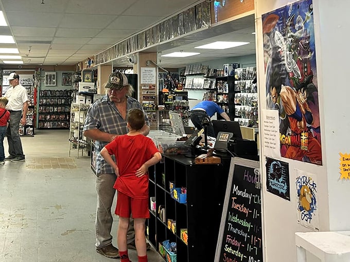 Comic book heaven awaits the dedicated collector. Here, superheroes and childhood memories are preserved between pages, just waiting for new guardians.