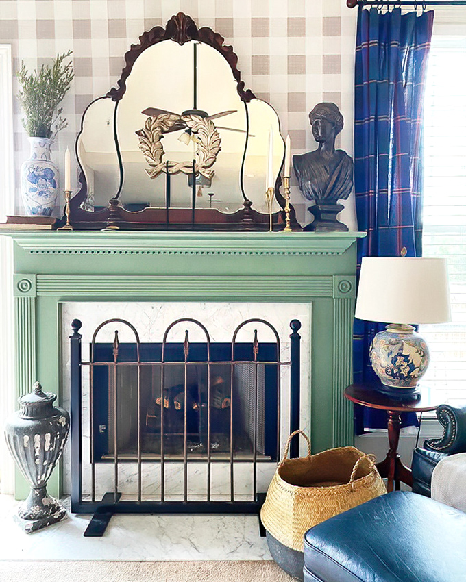 From someone's discard pile to design magazine worthy—this elegant fireplace setup proves that secondhand doesn't mean second-best in home decor.