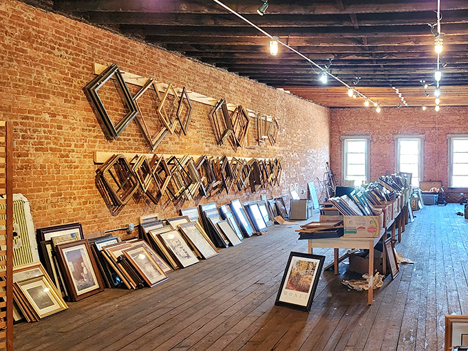 The frame gallery wall could make Instagram influencers weep with envy—each one waiting to embrace your family photos or vintage finds.