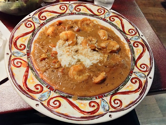 Gumbo that would make New Orleans jealous, with plump shrimp swimming in a rich roux that's traveled north but kept its Southern accent.