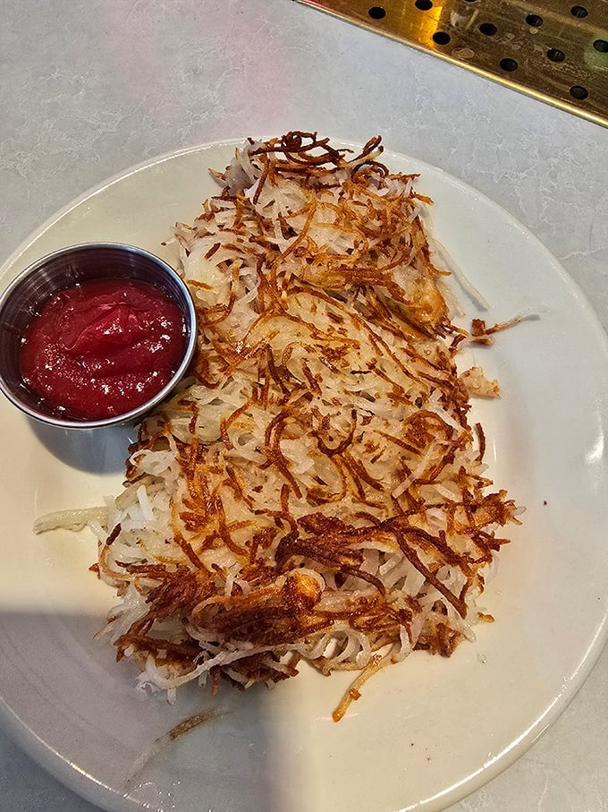 Crispy, golden hash browns that make you question why anyone would ever eat potatoes any other way.