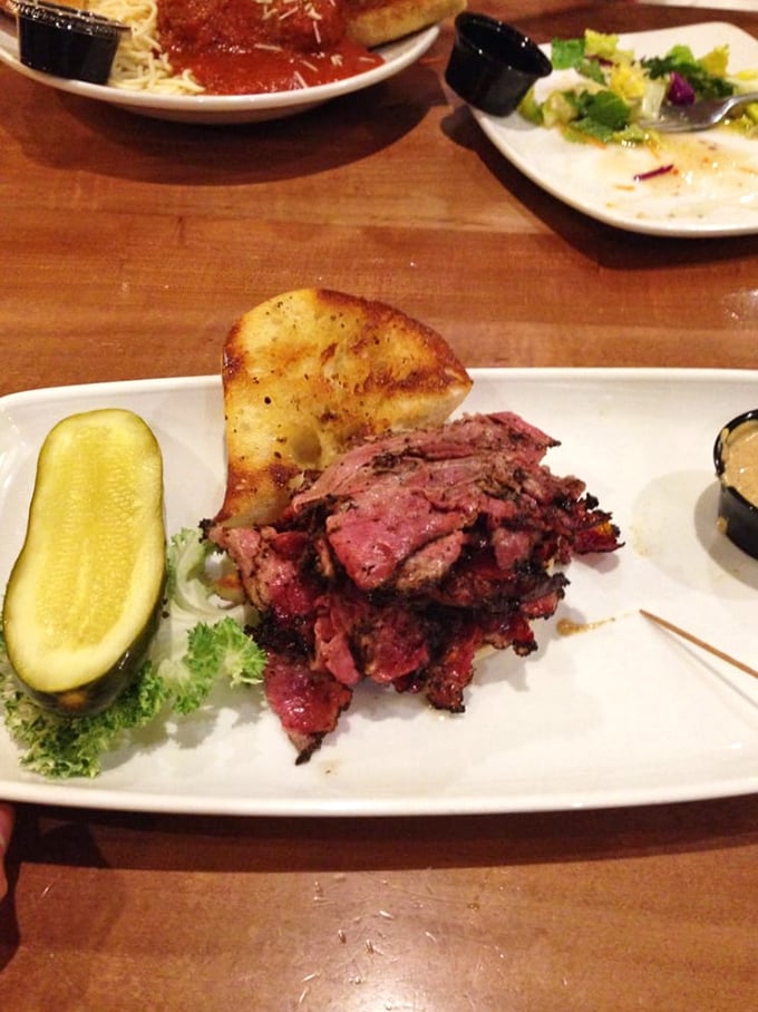 Hot pastrami piled high enough to make even your cardiologist smile with envy.