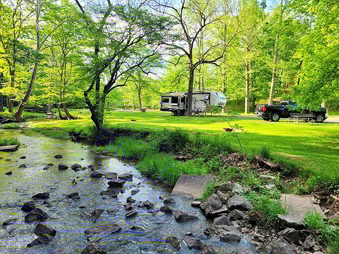 Modern camping meets old-school nature - because sometimes you need WiFi to truly appreciate the great outdoors.