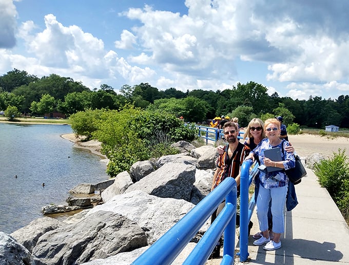 Lakeside strolls in Lexington offer the perfect blend of natural beauty and friendly encounters—the essence of Michigan's coastal charm.