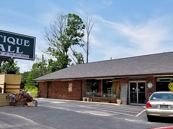 The Antique Mall in Pigeon Forge looks unassuming from outside, but inside is a wonderland of vintage delights.
