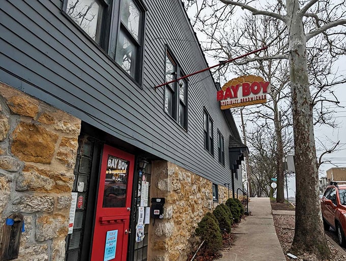 Bay Boy's stone foundation and blue siding house a sandwich operation that's worth crossing state lines for – trust me, I've done it.