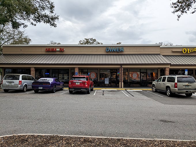 DeBary Diner's classic architecture whispers promises of perfectly cooked eggs and crispy bacon within.